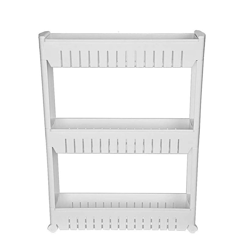 Buy FatherCare Narrow Sliding Storage Rack 3 Tier for Laundry Bathroom ...