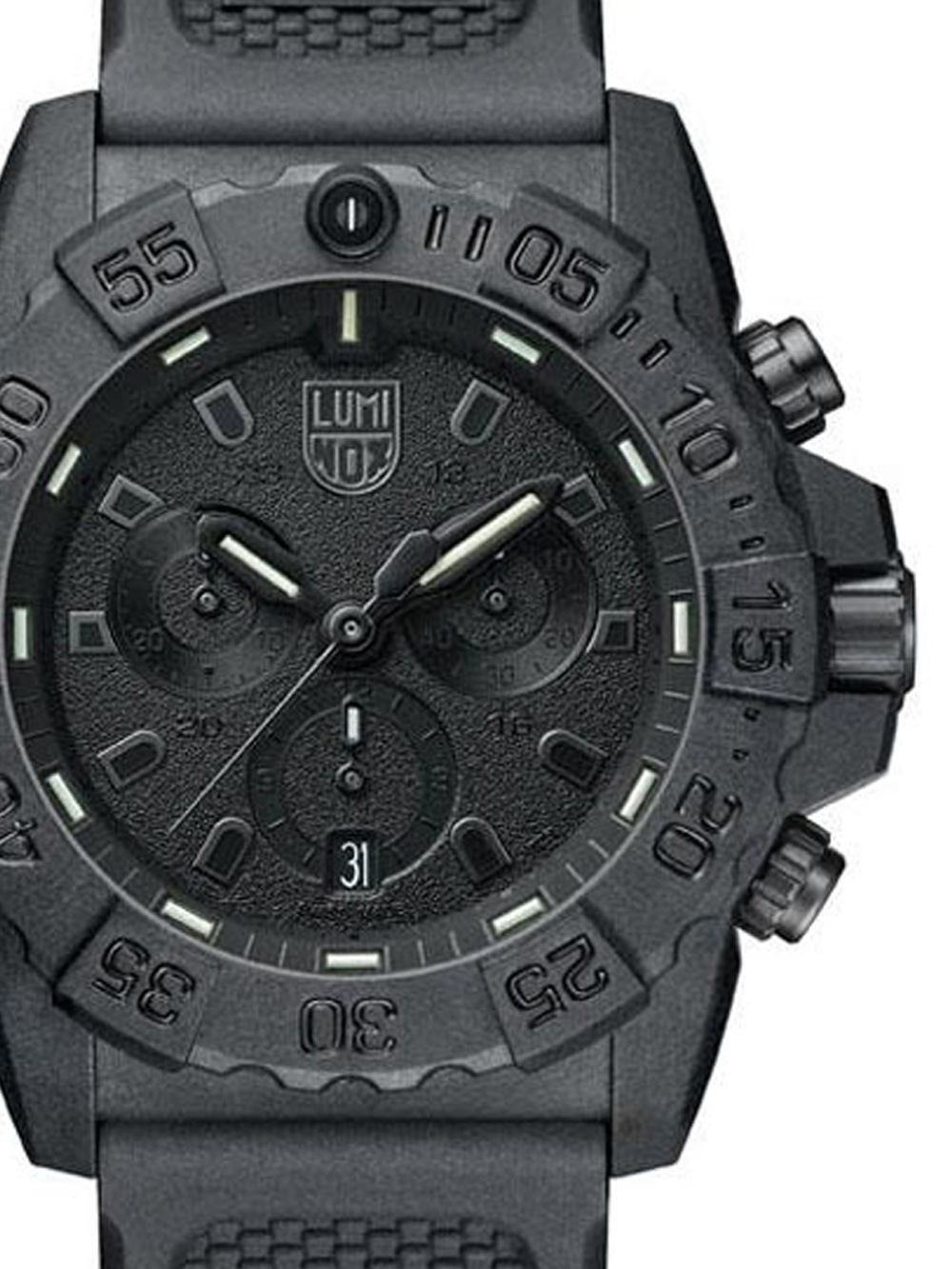 Buy Luminox Chronograph XS.3581.BO Black Silicone Unisex Watch - MyDeal ...