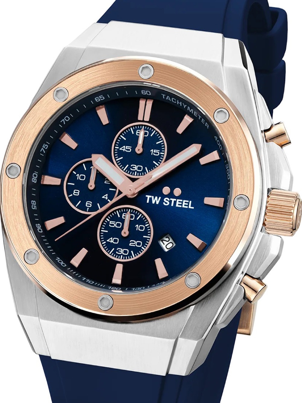 Buy TW Steel Chronograph CE4105 Blue Unisex Watch - MyDeal Australia