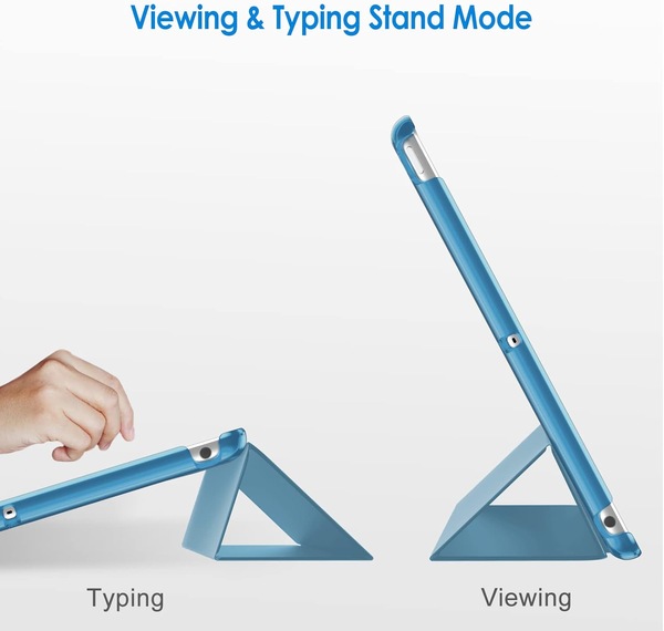 Buy MCC iPad 10.2 2020 8th Gen Tri-Fold Smart Cover Semi-Clear Back ...