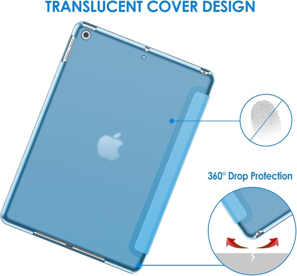 Buy MCC iPad Air 2 9.7" 2nd Gen Tri-Fold Smart Cover Semi-Clear Back ...