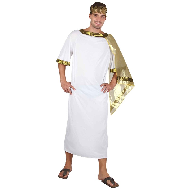 Buy Ancient Man Greek Toga Costume (Tunic + Headpiece) - Adult - MyDeal