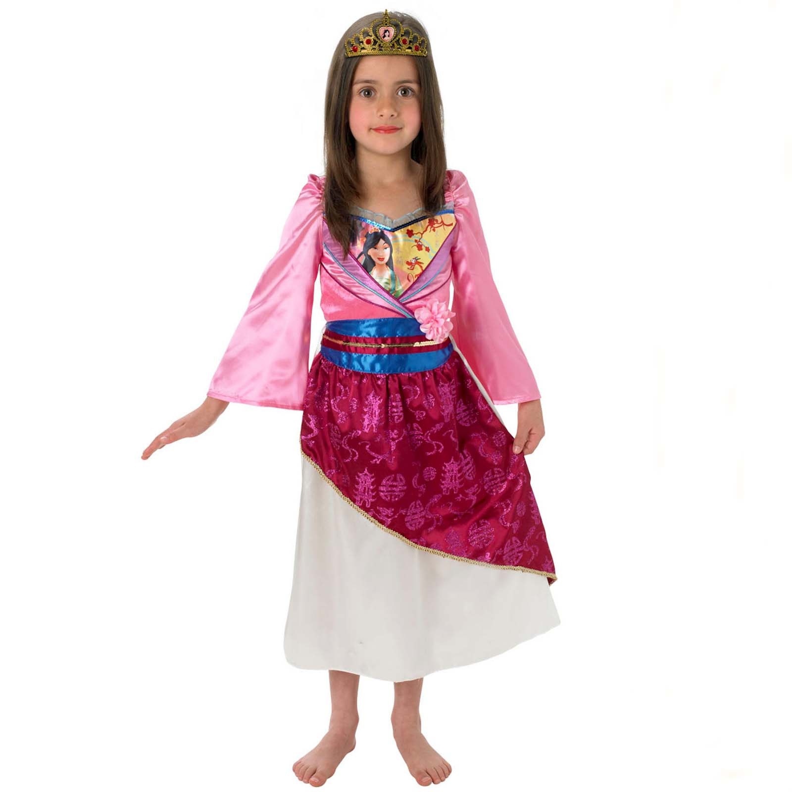 Buy Mulan Costume Shimmer Deluxe Dress Tiara - Girls - MyDeal Australia