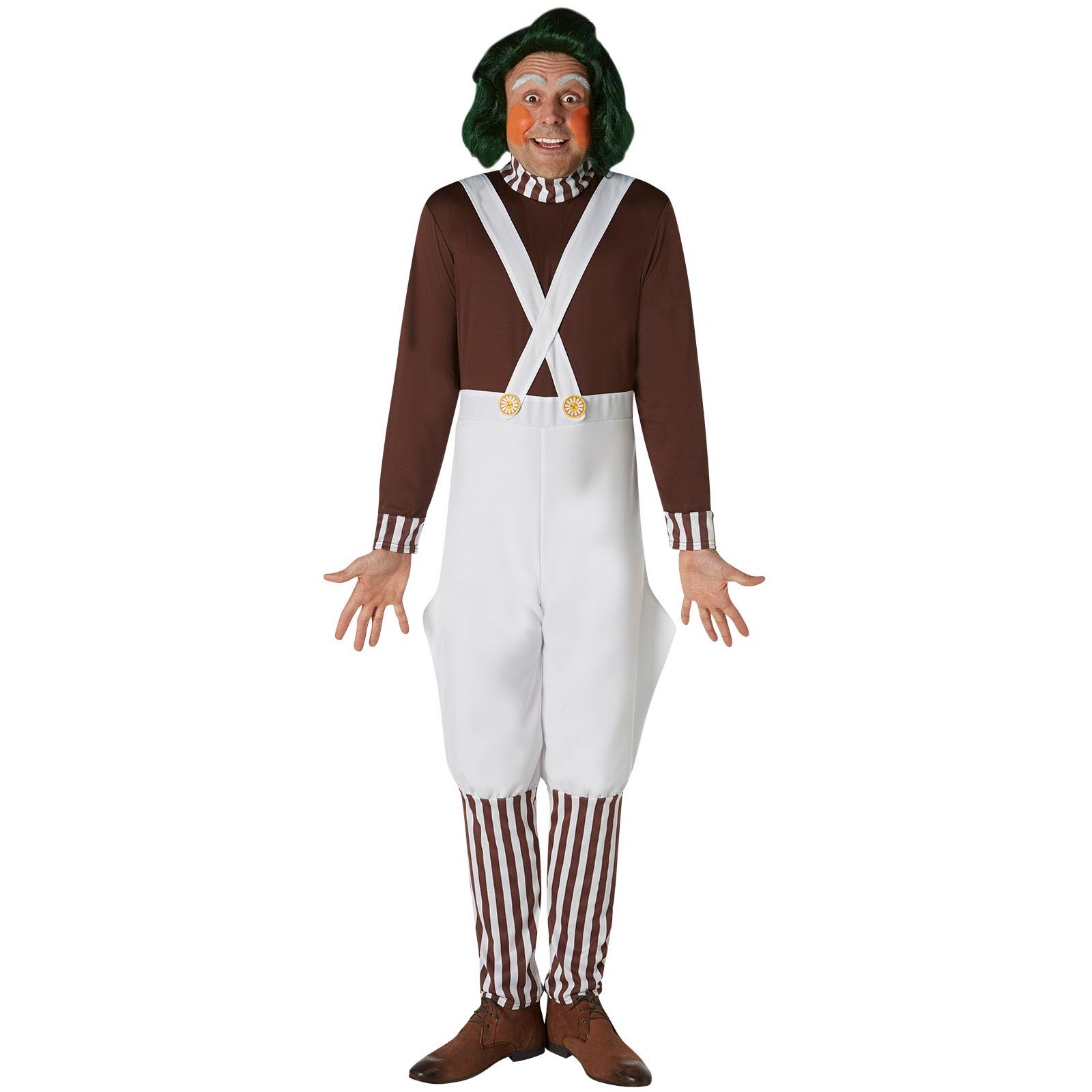 Buy Oompa Loompa Costume (Willy Wonka & Chocolate Factory) - Adult ...