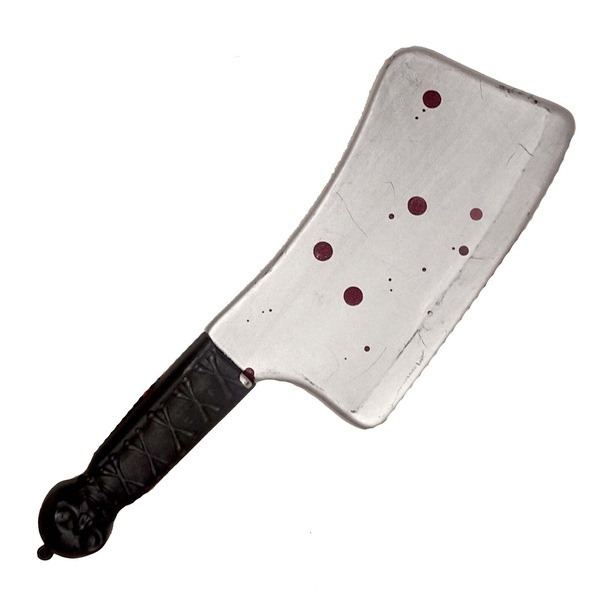 Buy Plastic Cleaver with Blood Splatter Costume Prop - MyDeal Australia