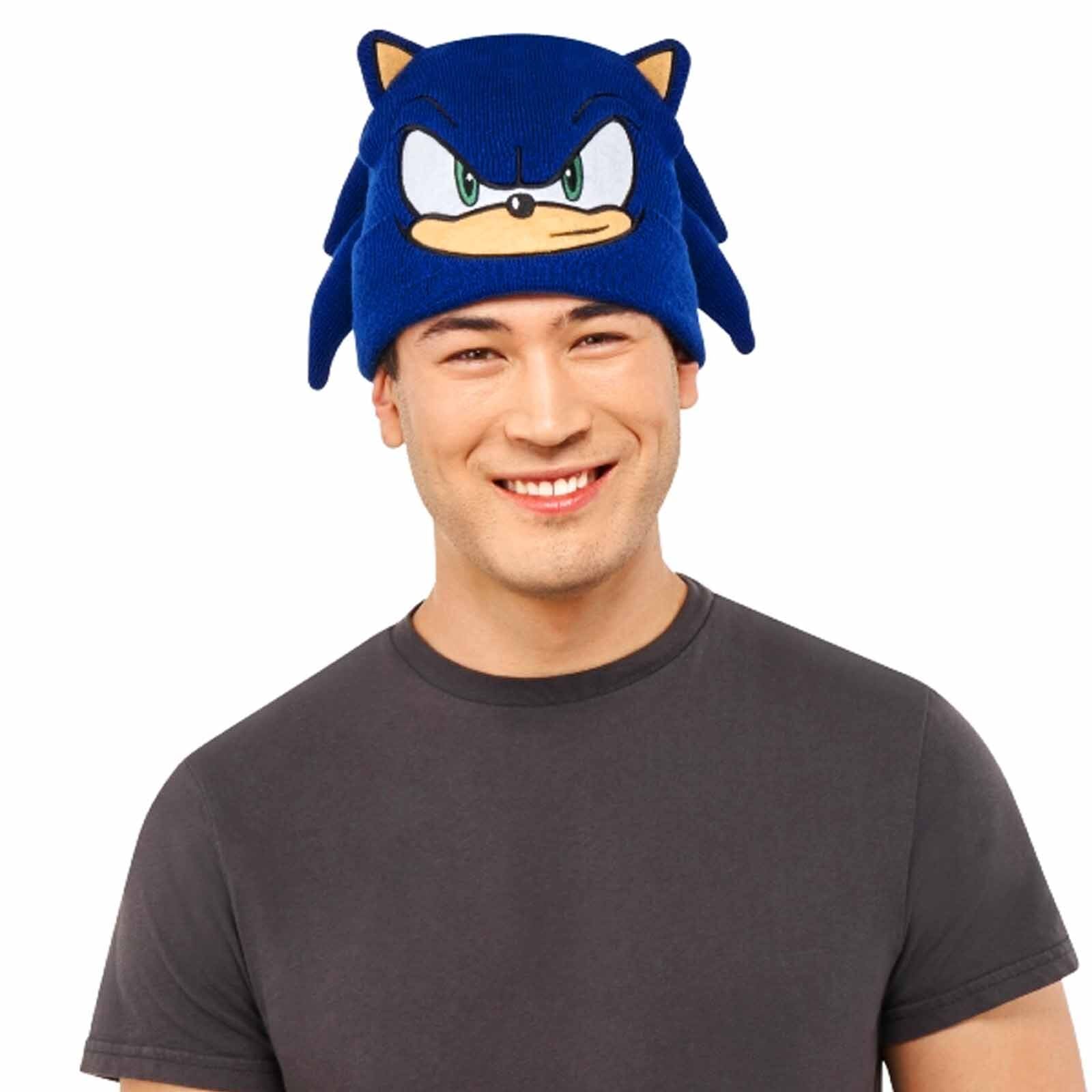 Buy Sonic the Hedgehog Knit Beanie Hat - Adult - MyDeal Australia