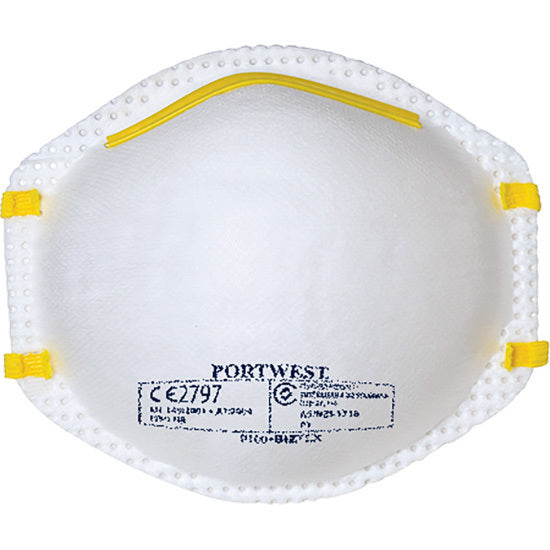 Buy 1 Pack of 20x FFP1 Dust Mist Respirator Face Mask - White - MyDeal ...