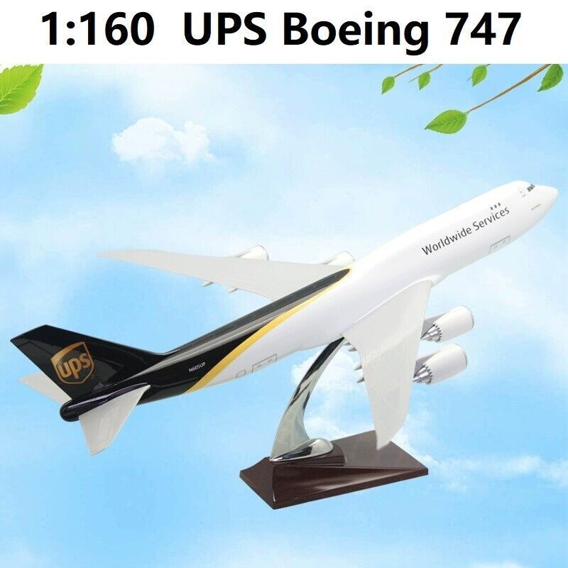 Buy 1:160 UPS Boeing B747 Cargo Airplane Model Solid Resin Aircraft ...