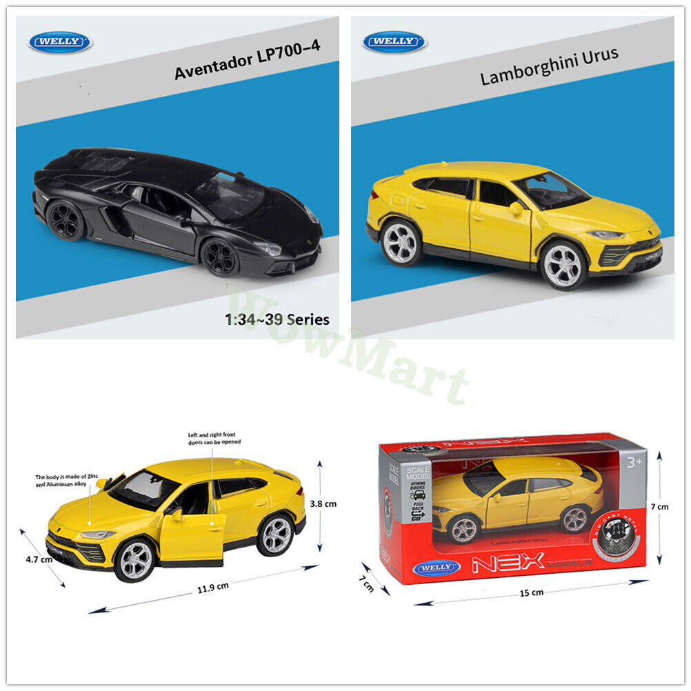 Buy WELLY 1:36 Lamborghini Aventador LP700 / Urus Diecast Car Model ...