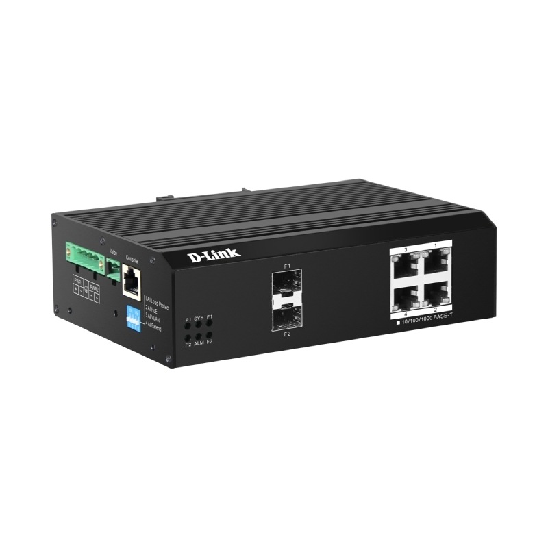 Buy D-Link 6-Port Gigabit Industrial Smart Managed PoE+ Switch with 4 ...
