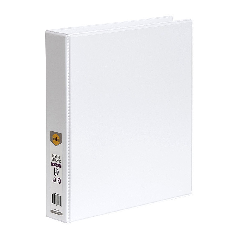 Buy Marbig Clearview Insert Binder A4 38mm 3D White 5413008B - MyDeal Australia
