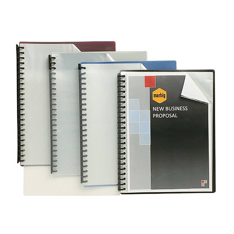 Buy Marbig Refillable Display Book 20 Pocket Clear/Blu 2007201 - MyDeal ...