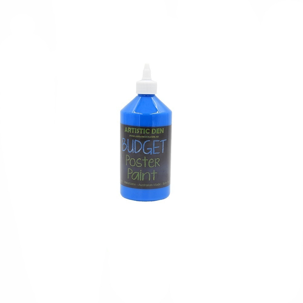 Buy 500ml Budget Poster Paint UV Neon Blue - MyDeal Australia