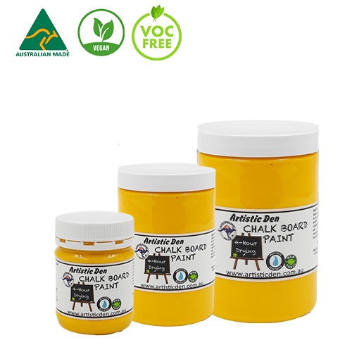 Buy Blackboard Paint Chalkboard Paint Golden Yellow Free 12 Pcs of ...