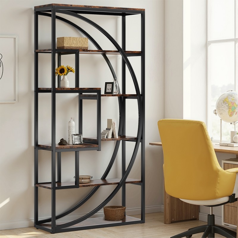 Buy OAKORY 180cm H Innovative 8-Tier Shelf with Half-Moon Design ...