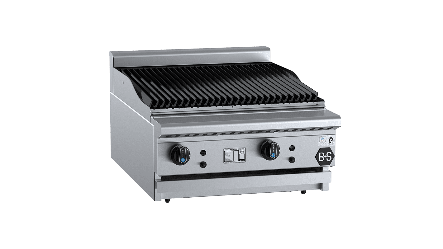 Buy B+S Black Char Broiler 600mm Bench Mounted Natural Gas - MyDeal ...