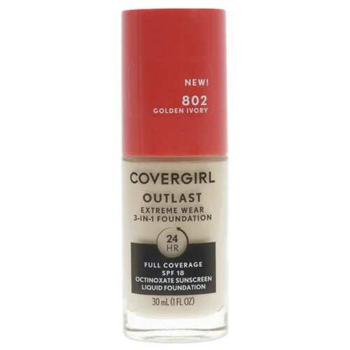 Buy Covergirl Outlast Extreme Wear 24hr Foundation - 802 Golden Ivory ...
