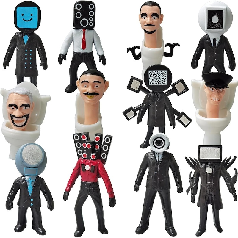 Buy 12 Pack Skibbidi Toilet Action Figures Set - Party Decoration ...