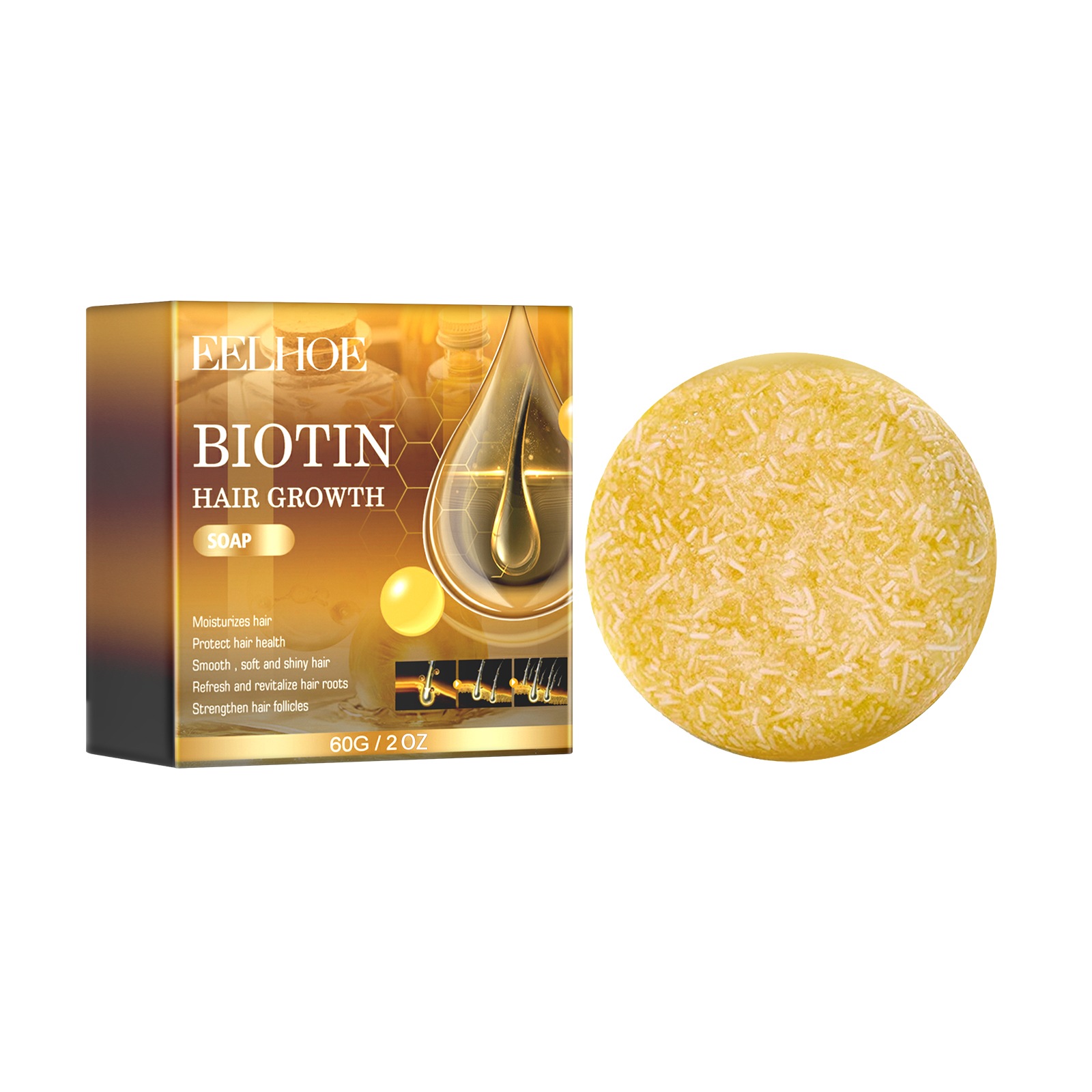 Buy EELHOE Biotin Premium Hair Growth Soap, Strong And Moisturizing ...