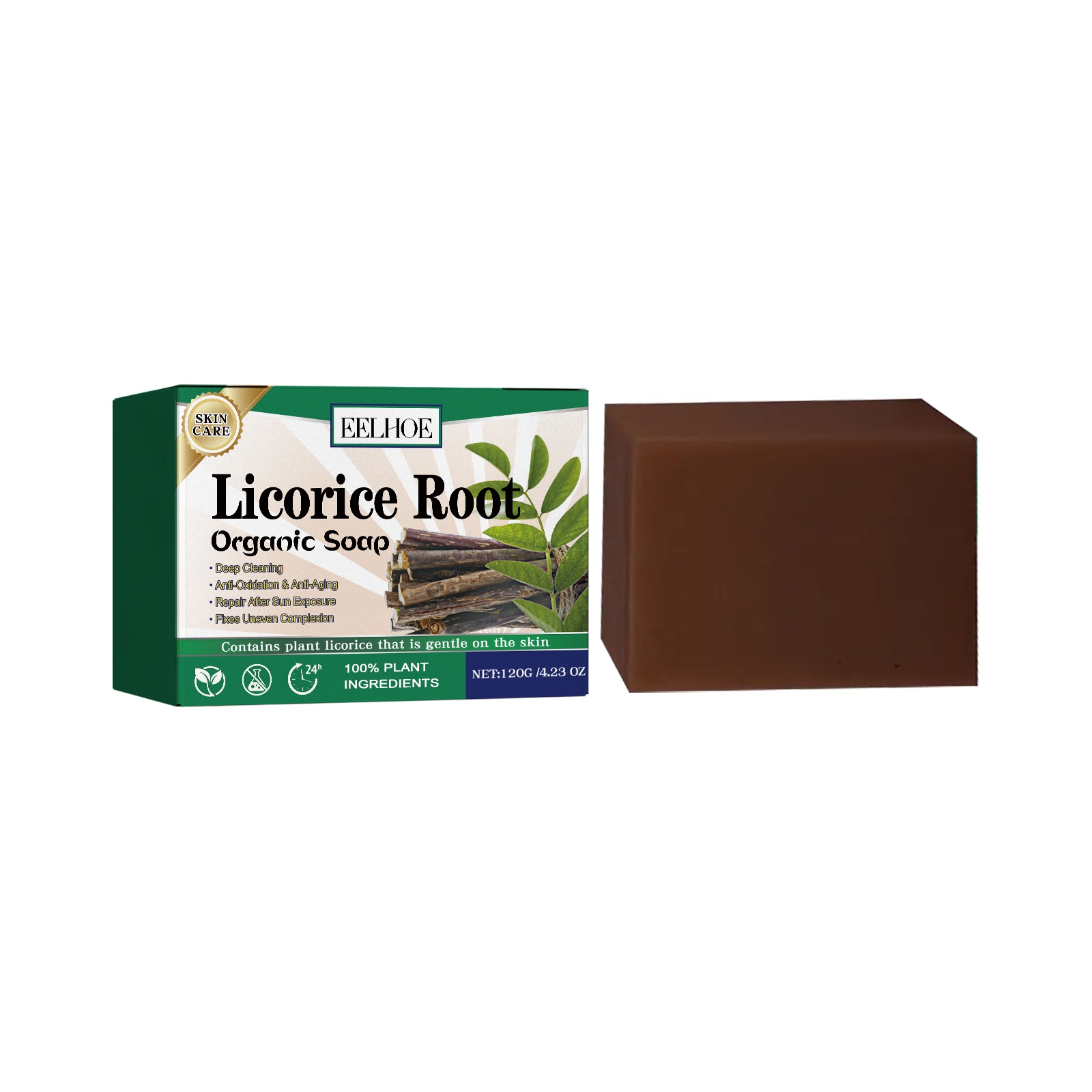 Buy EELHOE Licorice Root Whitening Soap For Whitening Joints Melanin ...