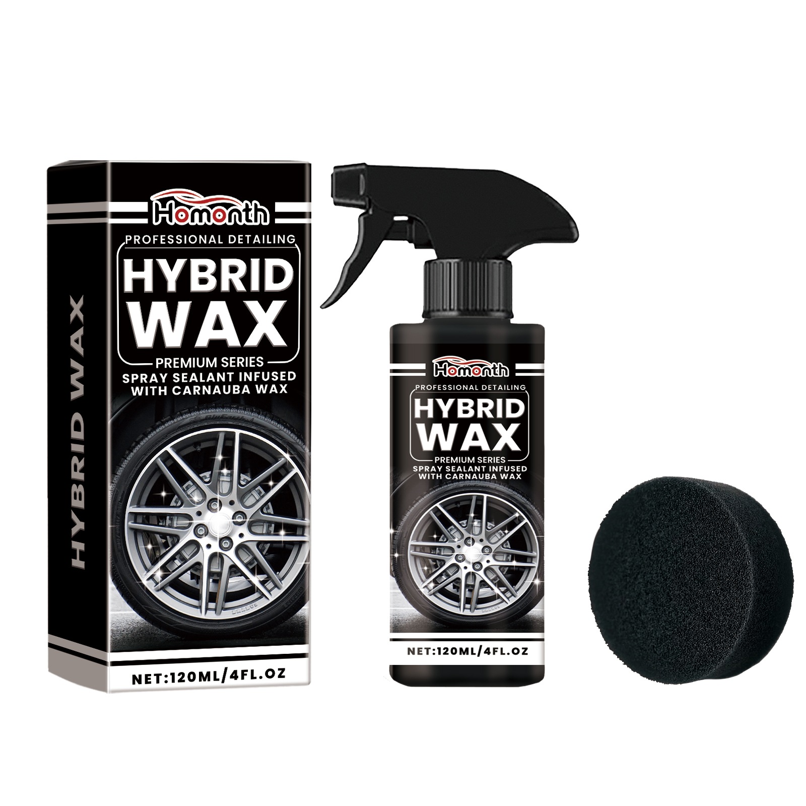 Buy Homonth Tire Shine Spray Automotive Wheels Clean Polishing Coating ...