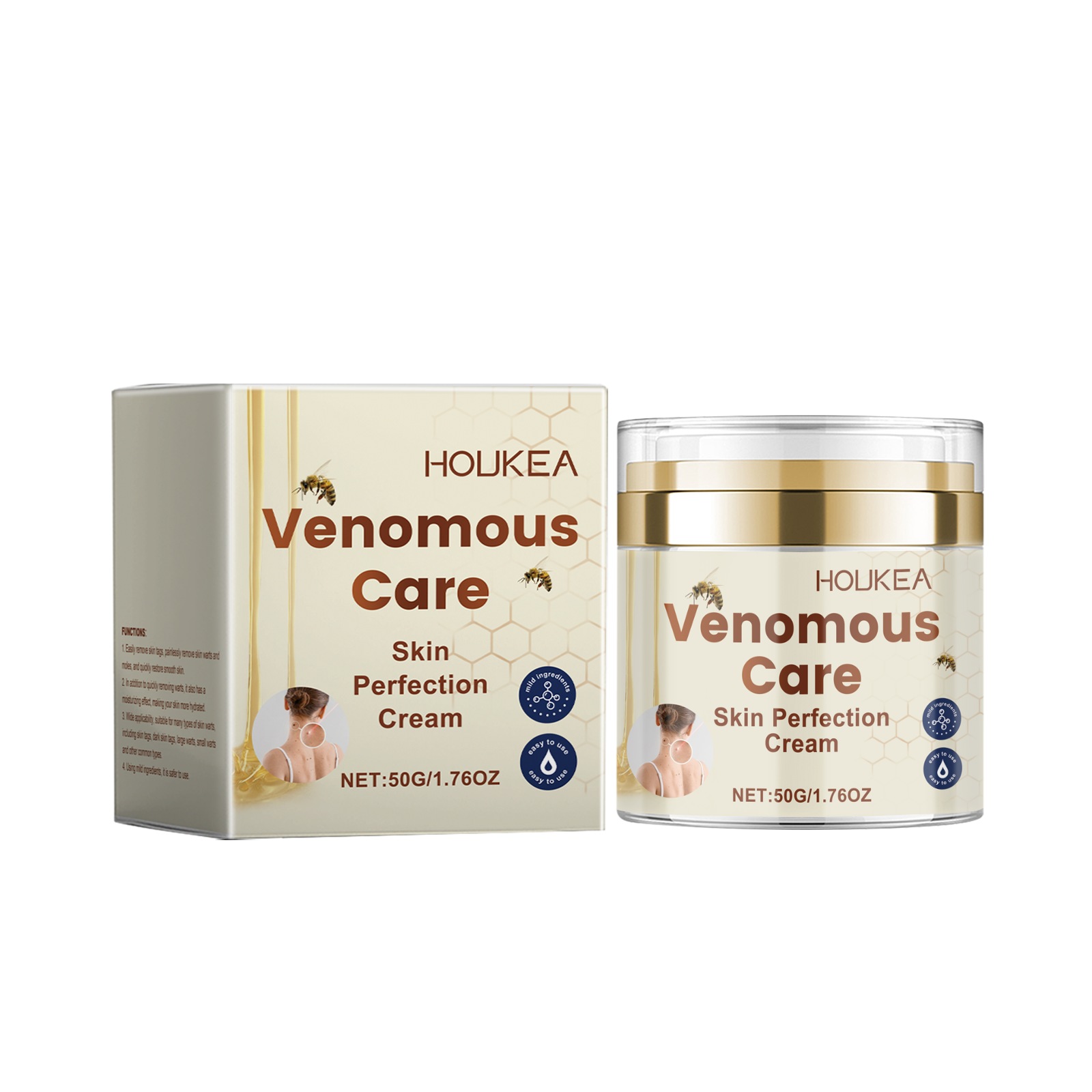 Buy Houkea Bee Venom Skin Repair Cream Body Skin Cleansing Herbal ...