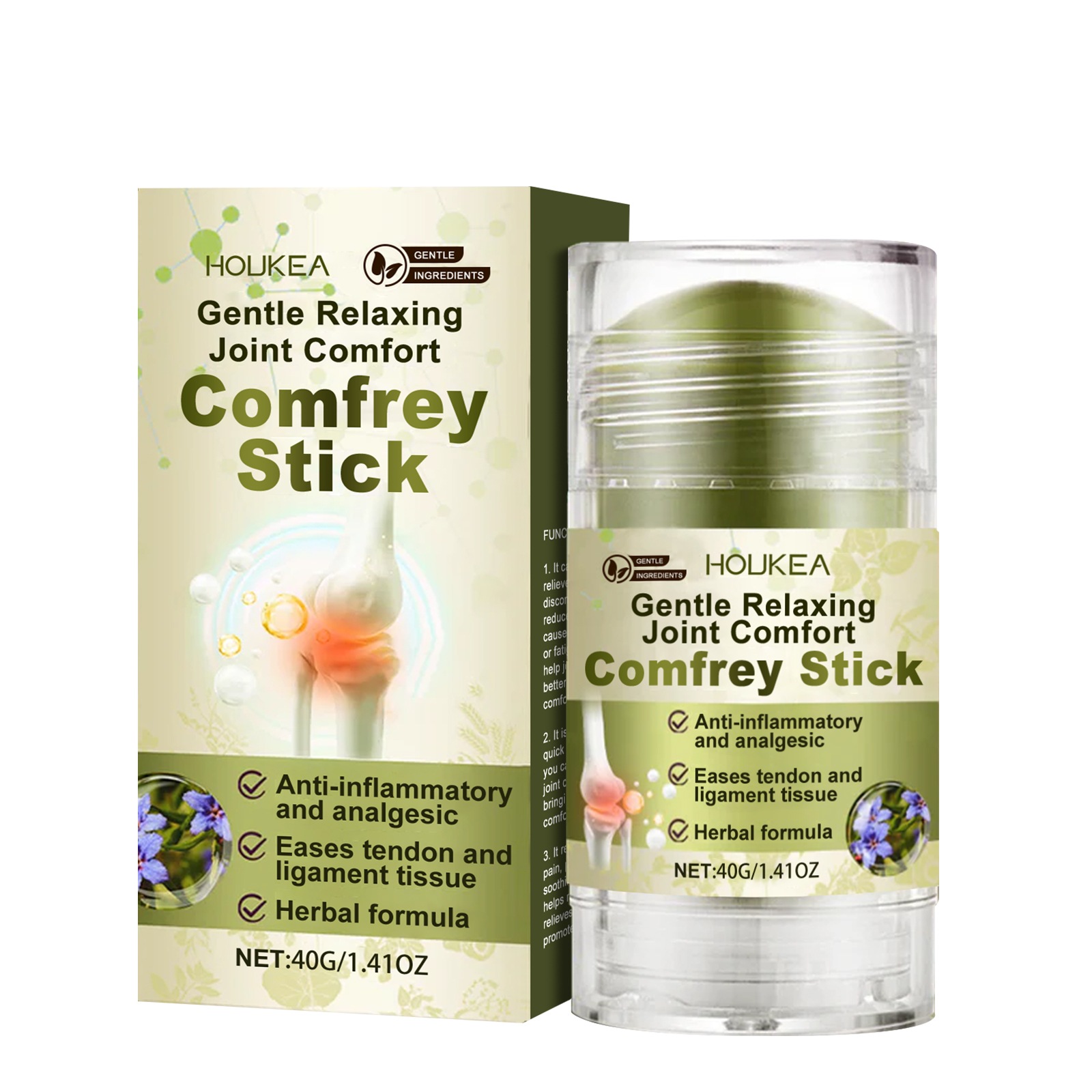 Buy Houkea Joint Care Comgrass Stick Gentle Care Nourishes Joints Elbow ...