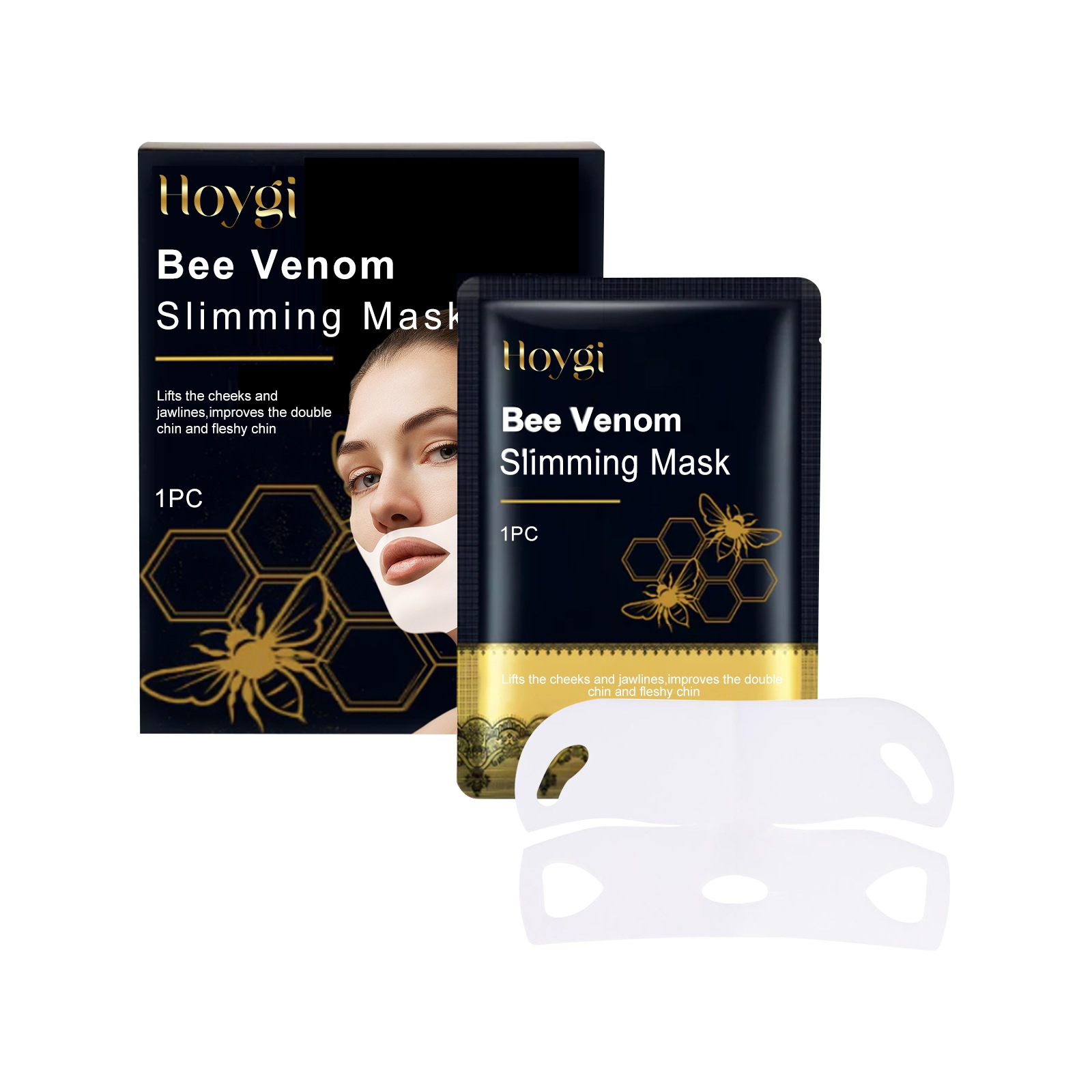 Buy Hoygi Bee Venom Lift Mask Facial V-Chin Lift Hydrating And ...