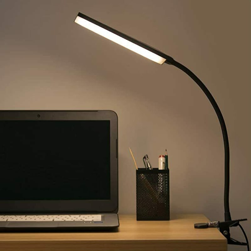 Buy LED Adjustable Clip On Desk Lamp USB Flexible Reading Study Table ...