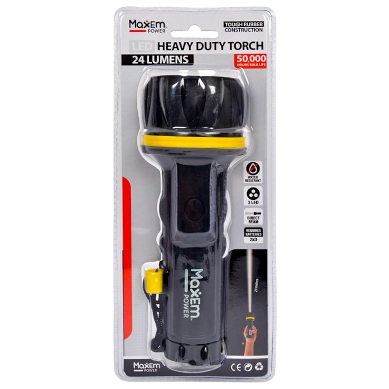 Buy LED Heavy Duty Torch - MyDeal Australia