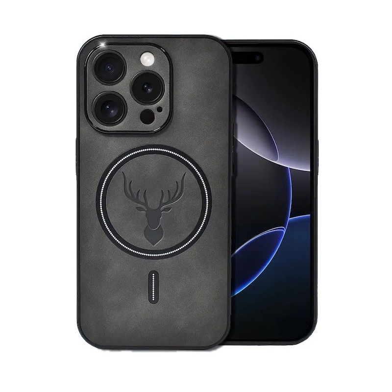 Buy Luxury Wireless Charging Deer Cortex Phone Case for iPhone 16 ...
