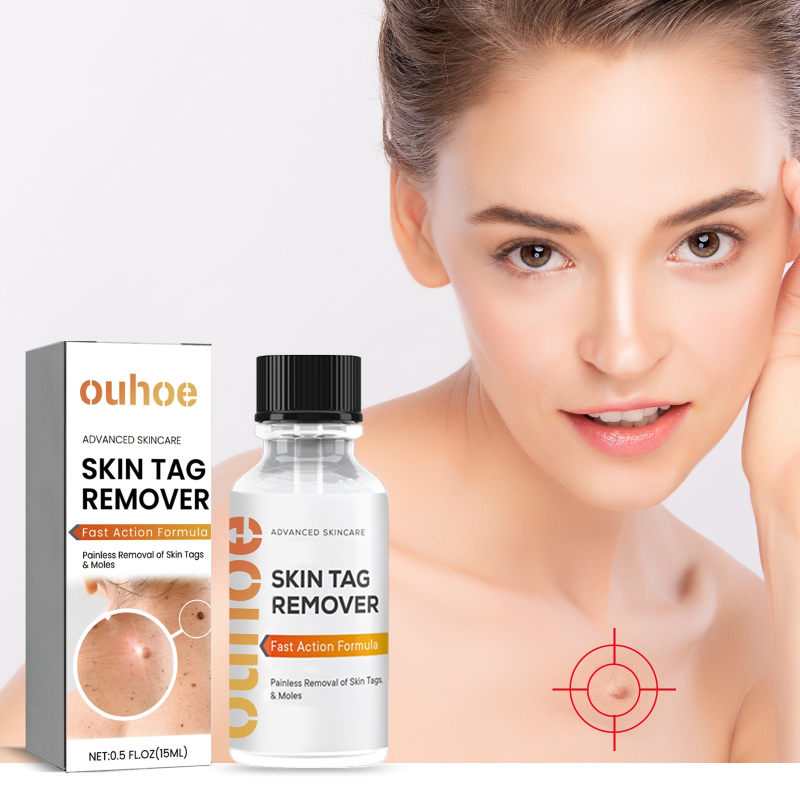 Buy OUHOE Anti-wart Essence, Anti Warts Fade Moles Corns Smoothing Skin ...