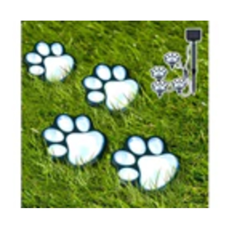 Buy Outdoor LED Paw Solar Decor Lamp Solar Dog Cat Animal Paw Print ...