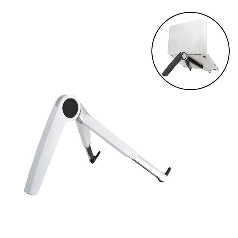 Buy Portable Tablet Stand Multifunction Folding Bracket-White - MyDeal ...