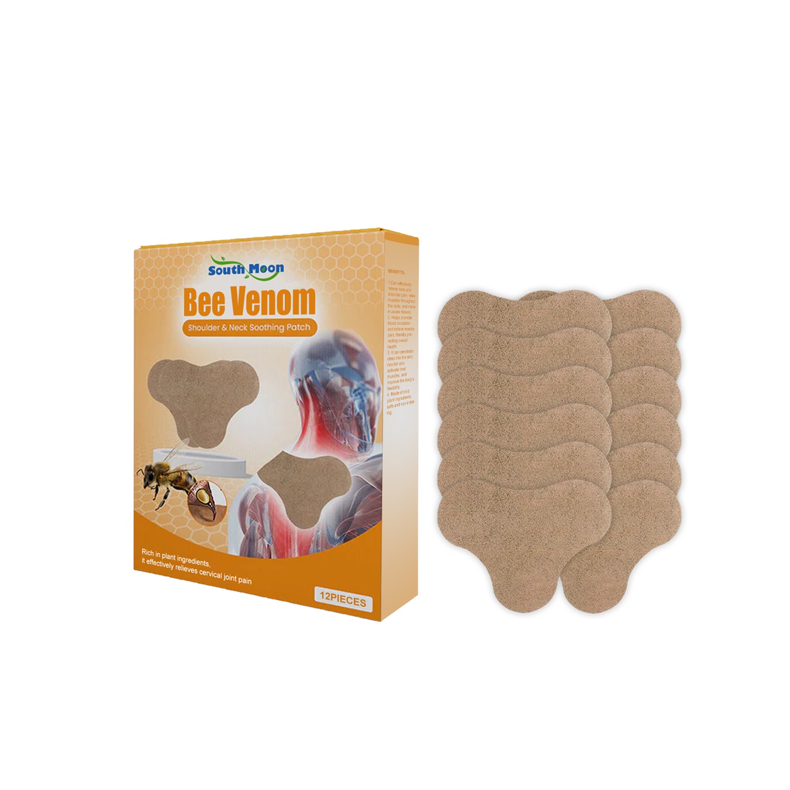 Buy South Moon Cervical Pain Relief Patch, Relieve Back Lumbar Shoulder ...