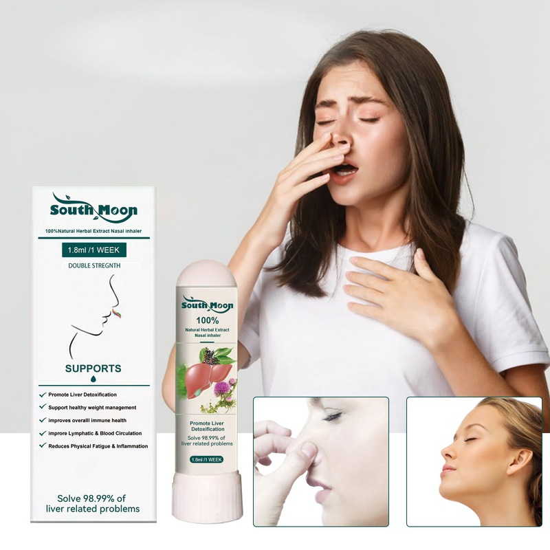 Buy South Moon Natural Herbal Extract Nasal Inhaler, Clean The Nasal ...
