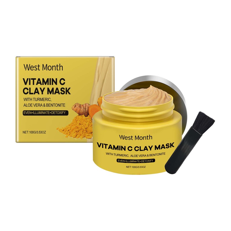 Buy West&Month Turmeric Vitamin C Mud Mask Gently Cleans And Nourishes ...