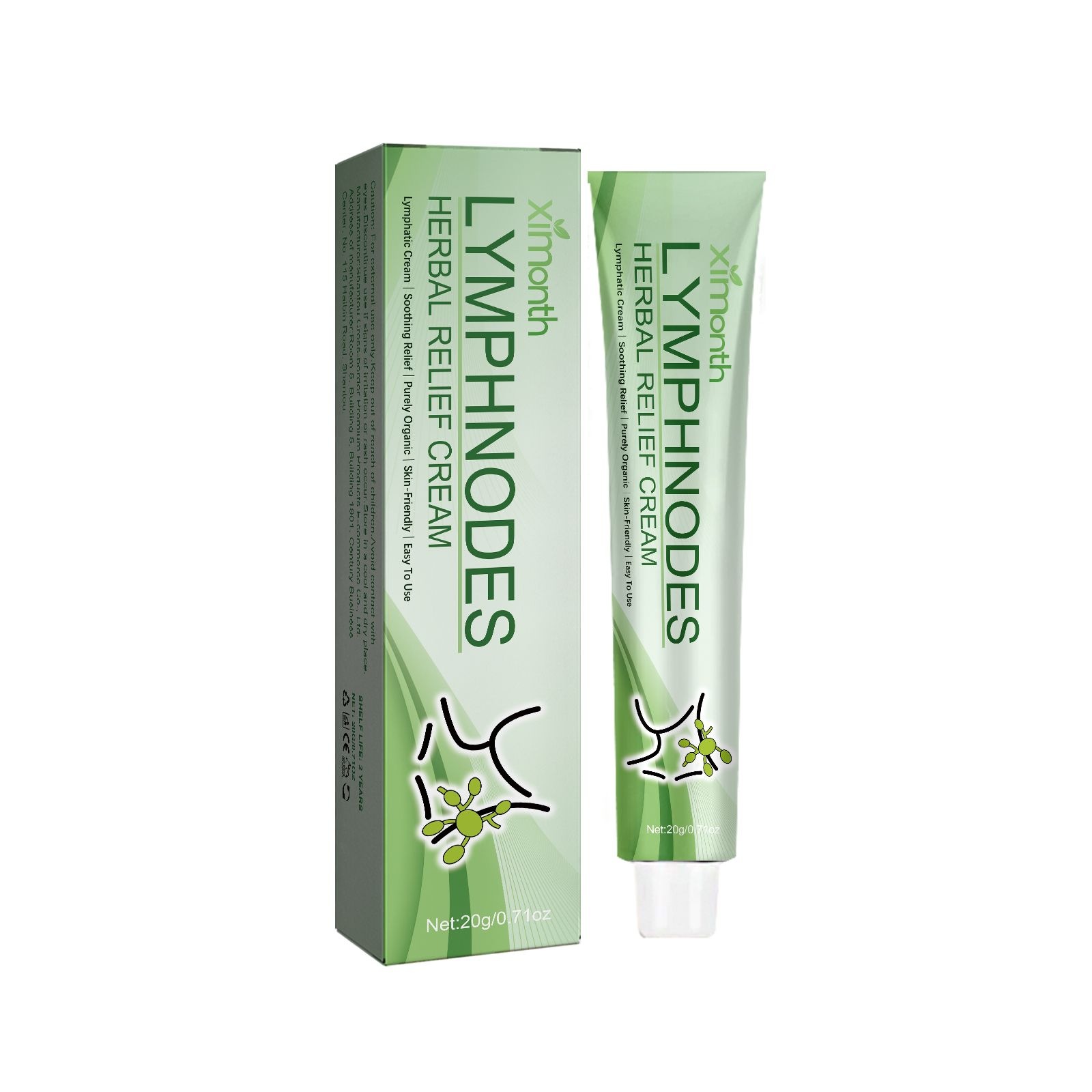 Buy Ximonth Herbal Lymph Repair Cream, Relieve Underarm Neck Discomfort ...