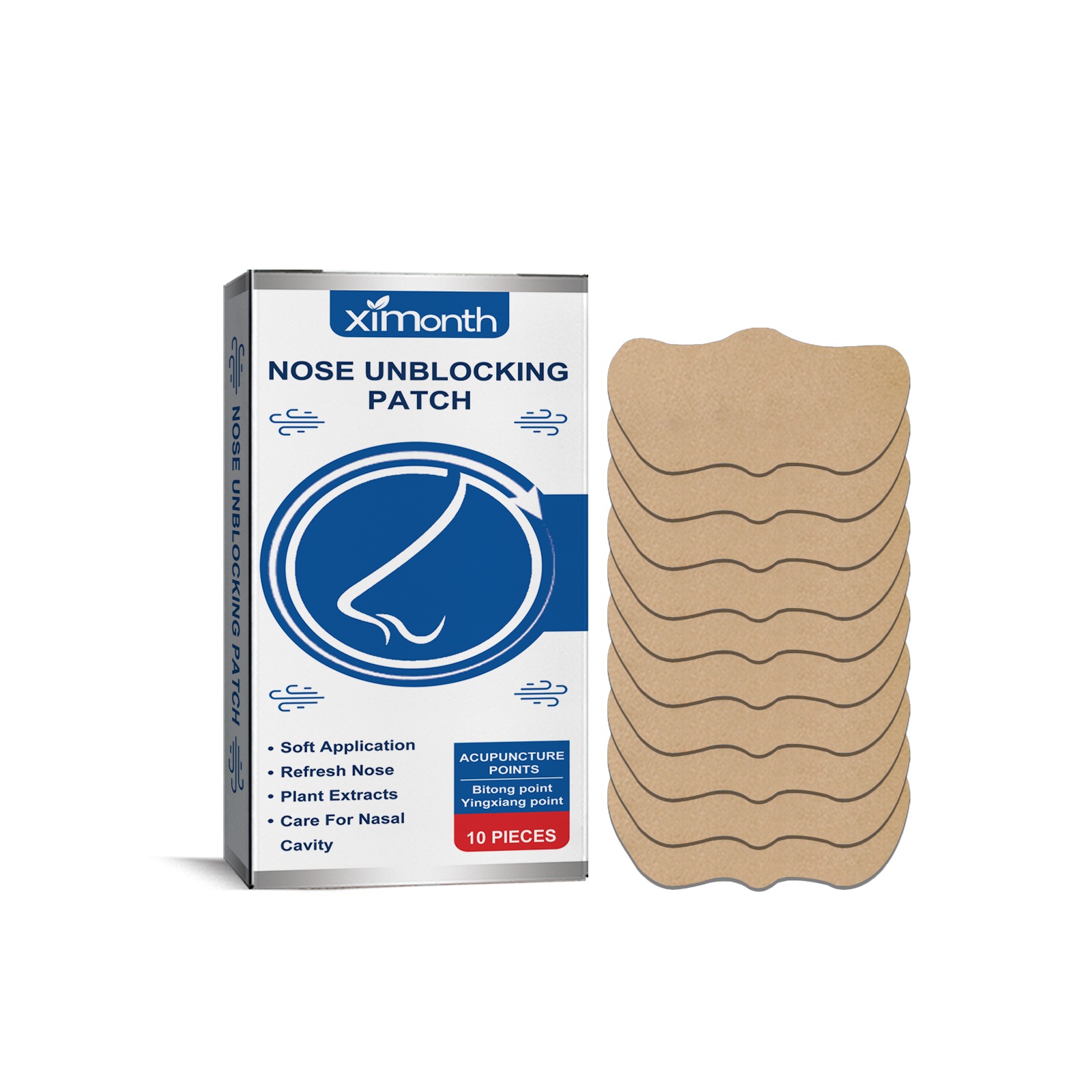 Buy Ximonth Nasal Patch Relieves Nasal Congestion During Sleep, Snoring ...