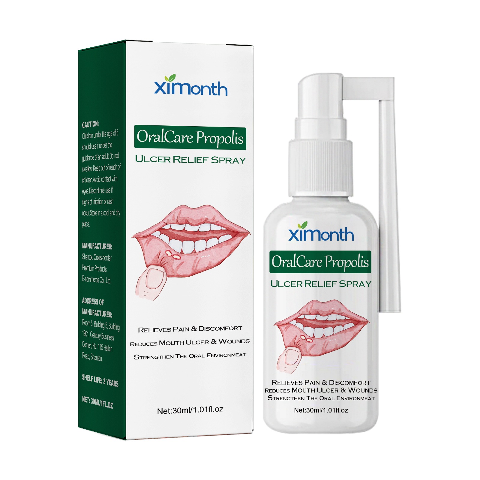 Buy Ximonth Oral Ulcer Relief Spray, Relief Mouth Gum Swelling Pain Lip ...