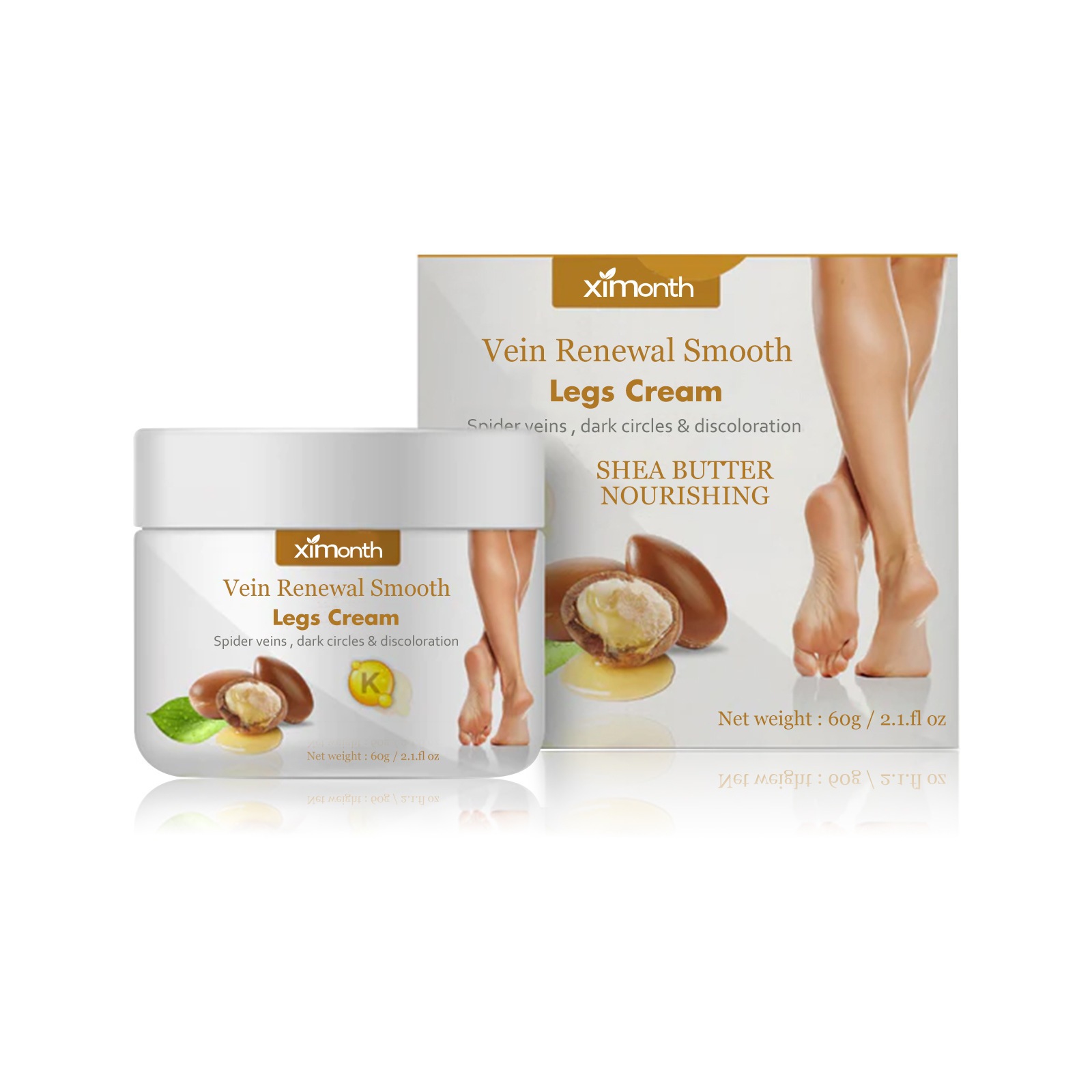 Buy Ximonth Vein Renewal Smooth Legs Cream, Relief Sore Legs Massage ...