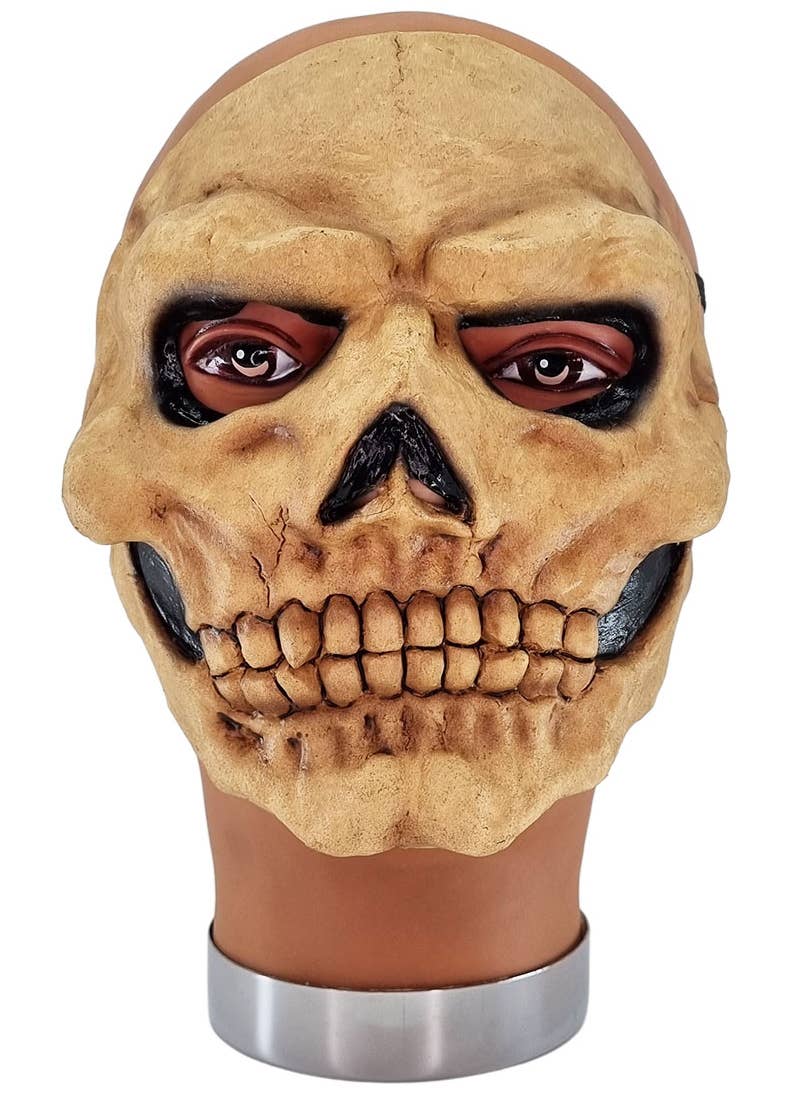 Buy Aged Skull Face Latex Halloween Costume Mask - MyDeal Australia