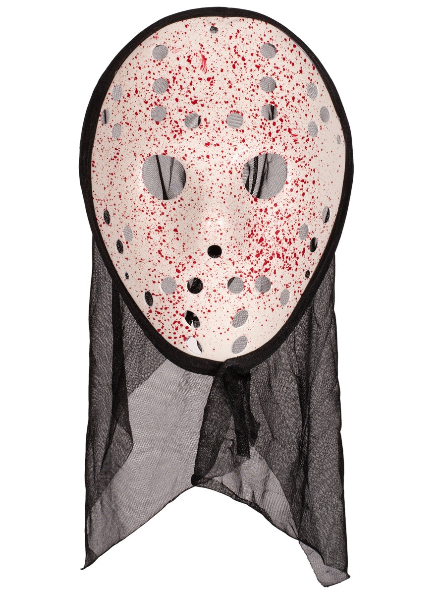 Buy Blood Splattered Jason Halloween Hockey Costume Mask - MyDeal Australia