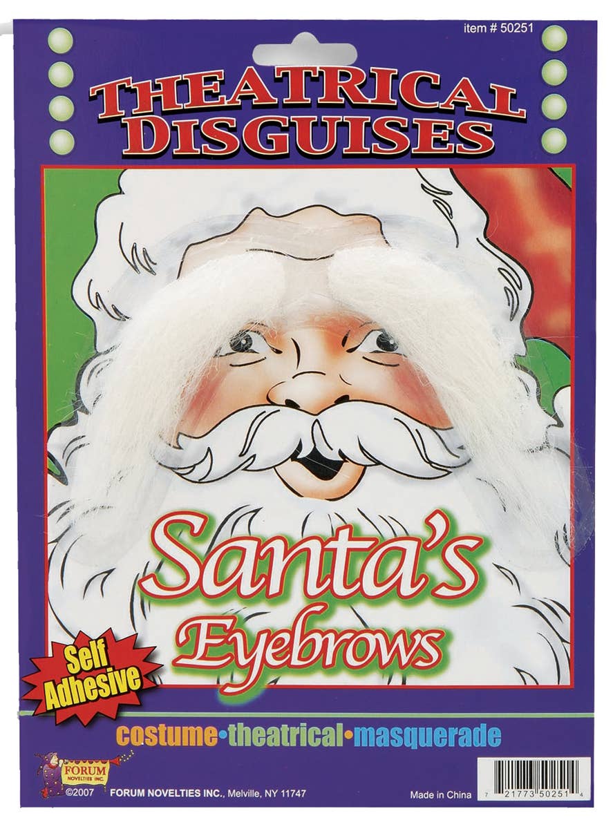 Buy Bushy White Santa Eyebrows Costume Accessory - MyDeal Australia