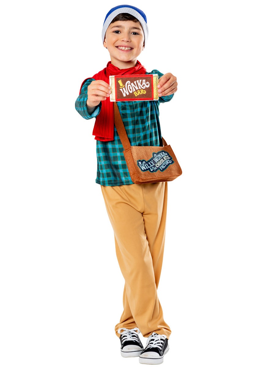 Buy Charlie Bucket Boys Willy Wonka Book Character Costume - MyDeal ...