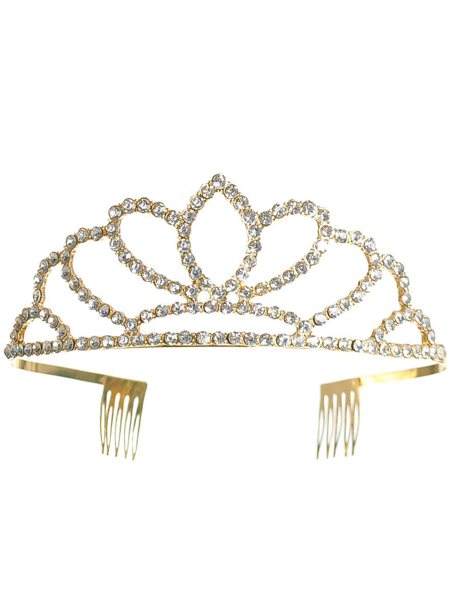Buy Decorative Gold and Silver Rhinestone Party Tiara - MyDeal Australia