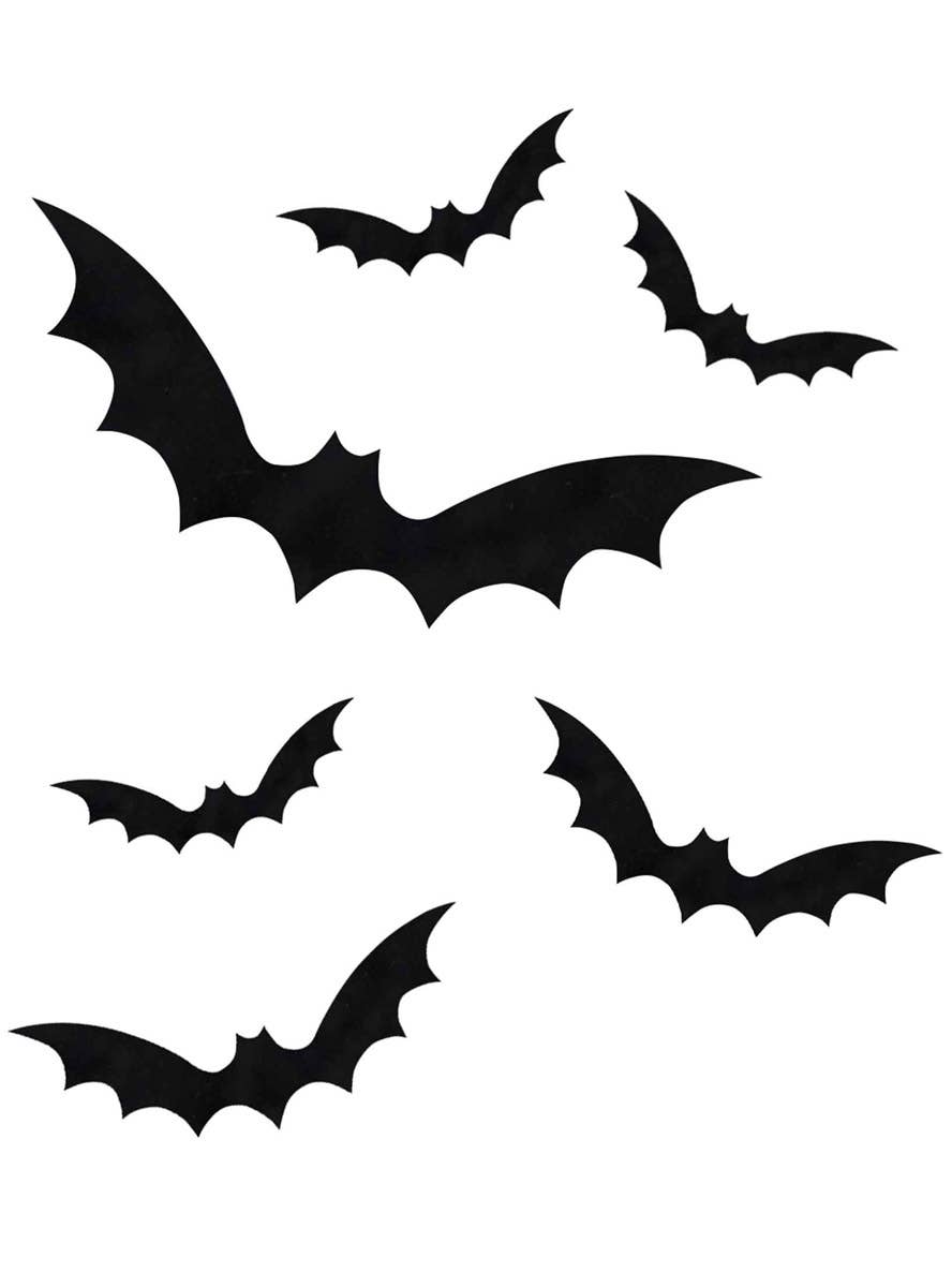 Buy Fright Night Black Bats Window Stickers Halloween Decoration ...