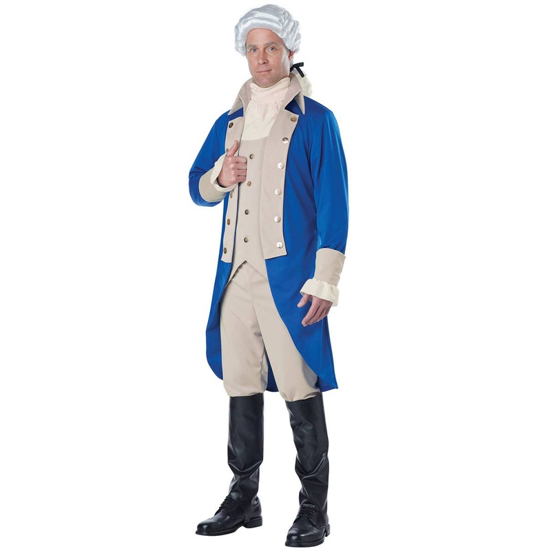 Buy George Washington Mens Colonial Fancy Dress Costume - MyDeal