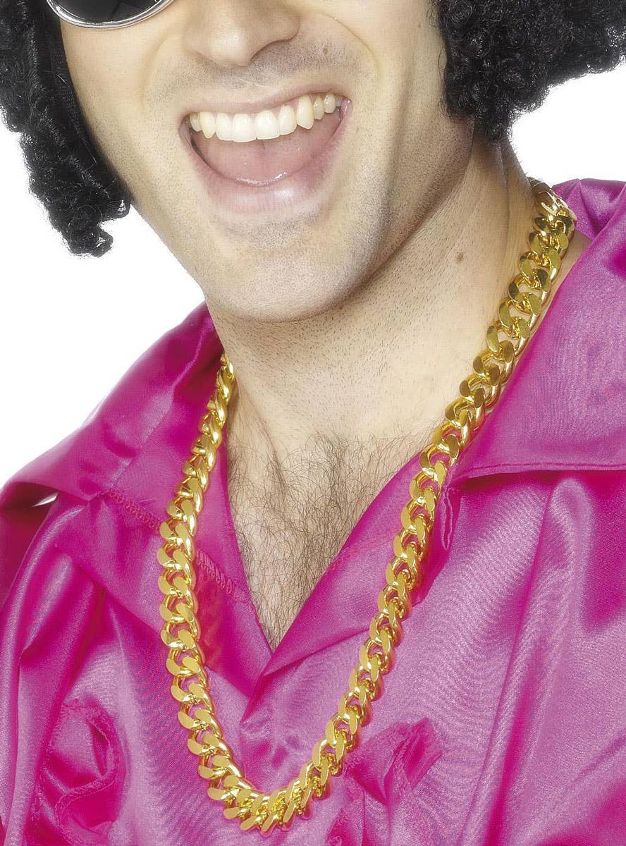 Buy Gold Bling Large Pimp Necklace - MyDeal Australia