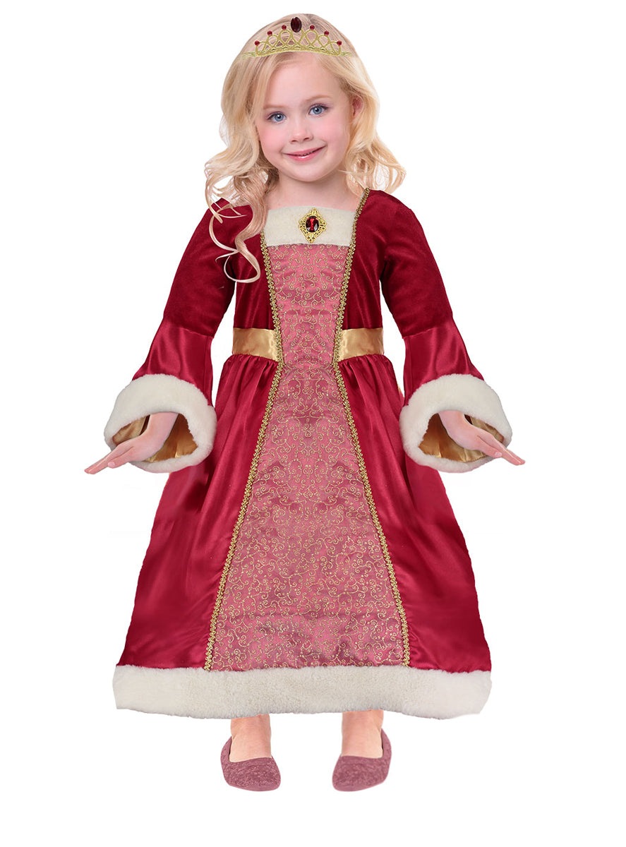 Buy Medieval Girls Red Princess Costume - MyDeal Australia